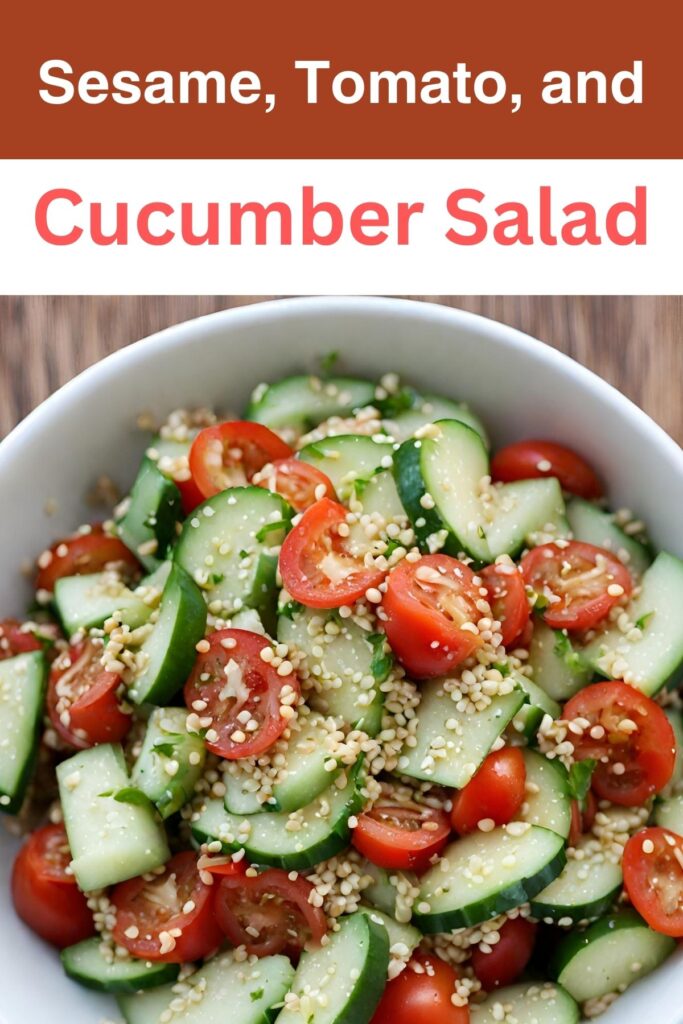 Sesame, Tomato, and Cucumber Salad – The Delish Recipe