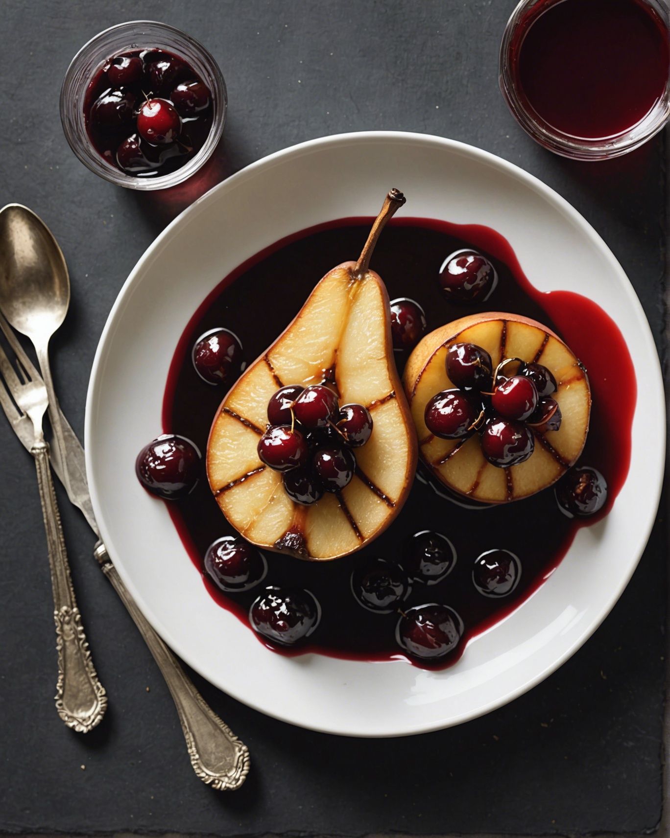 Charred Spiced Pears With Smoky Vanilla-Cherry Sauce (Smoky) – The ...