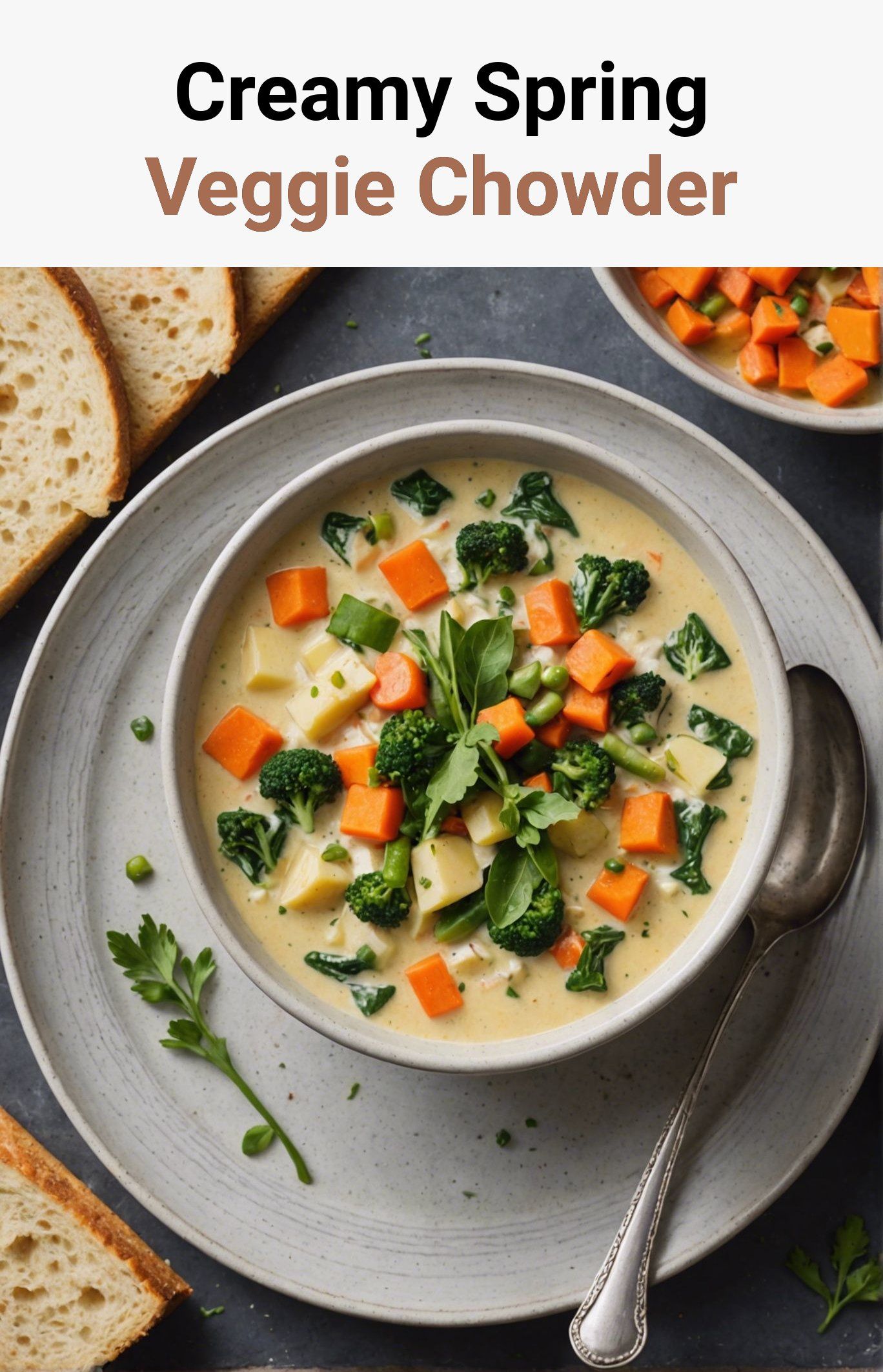Creamy Spring Vegetable Chowder The Delish Recipe