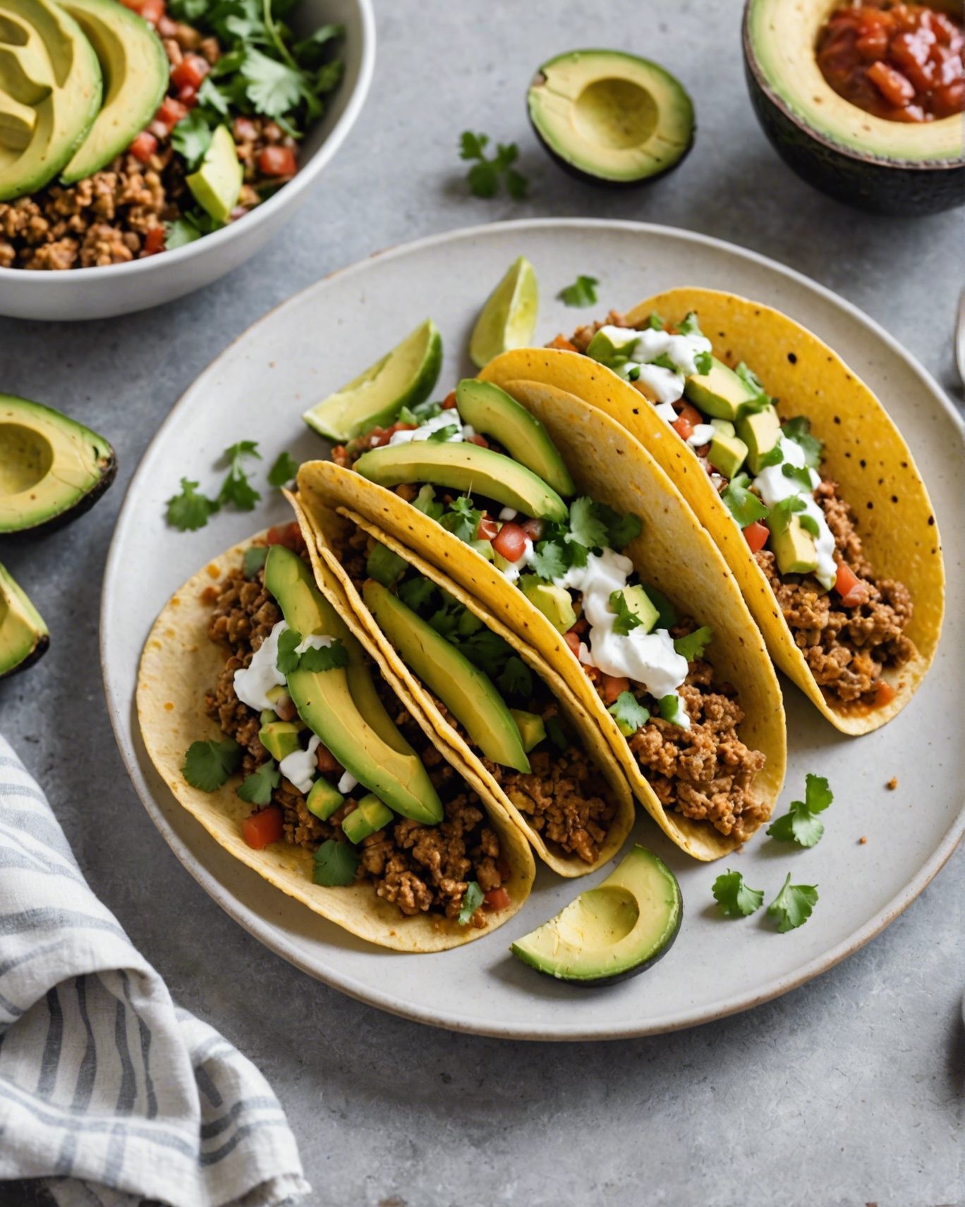 Tacos With Ground Turkey And Avocado – The Delish Recipe